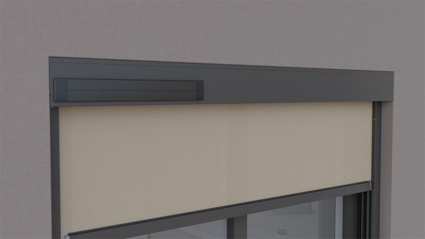 Store vertical extérieur ZIP Coffre - Résiste au vent fort